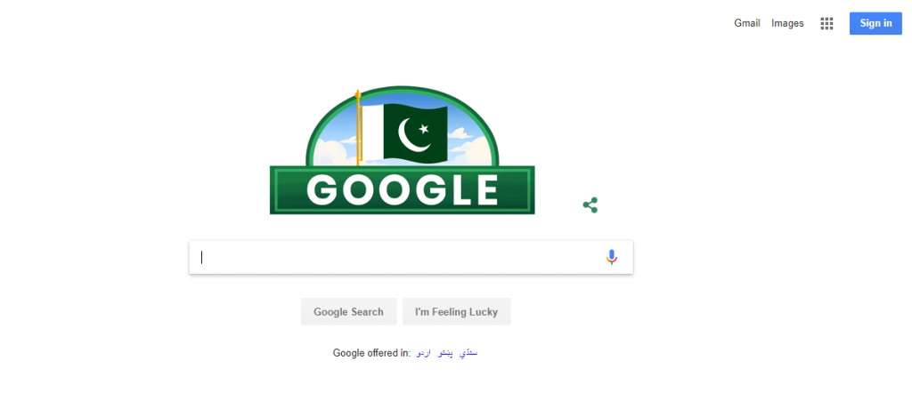 Google celebrates 71st Pakistan's Independence Day with a Google Doodle